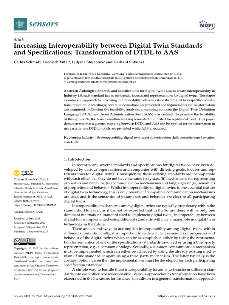 DTStandartsDTDLAAS Interoperability | PDF | Computing