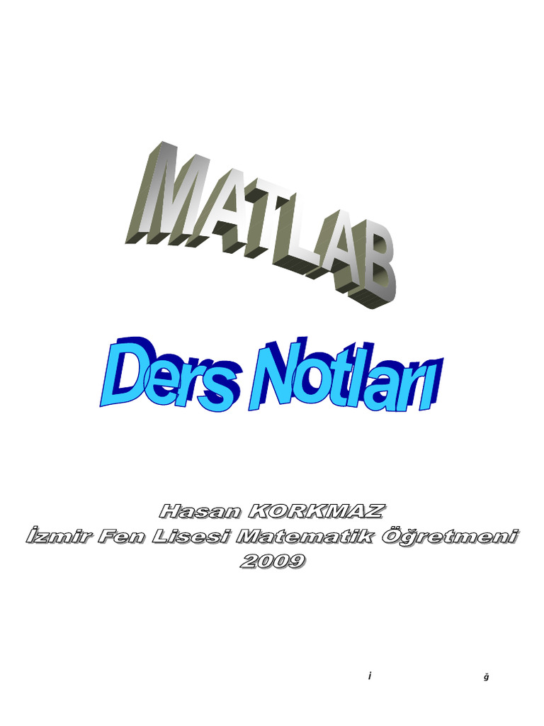 1B-matlab_ders_not | PDF