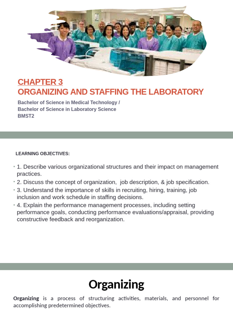 03 Organizing and Staffing The Laboratory | PDF | Performance Appraisal ...