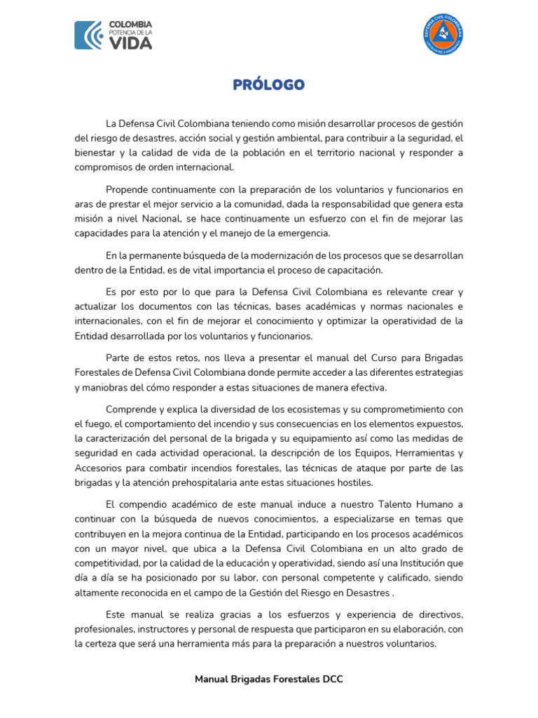 Manual Brigadas Forestales DCC 2024 (1) | PDF | Fuego fatuo | Los bosques