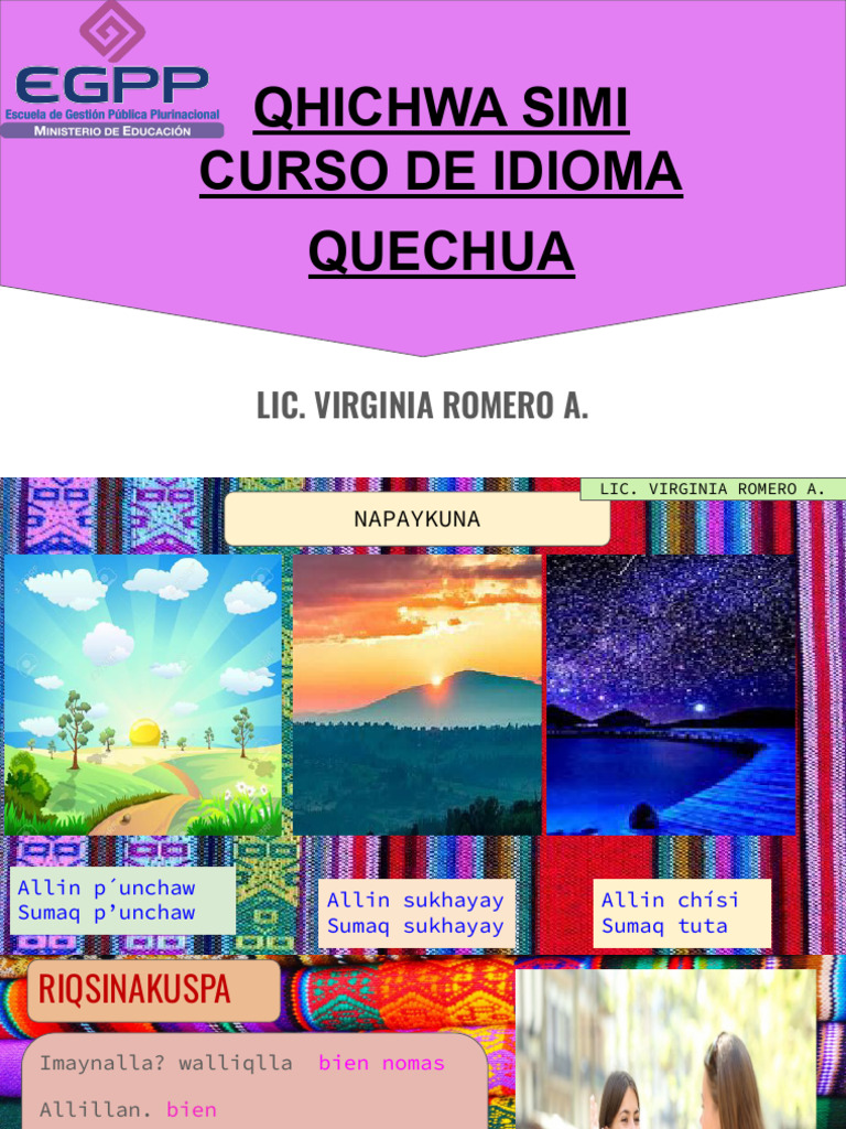 Quechua Unidad 1 | PDF | Tipología Lingüística | Unidades Semánticas