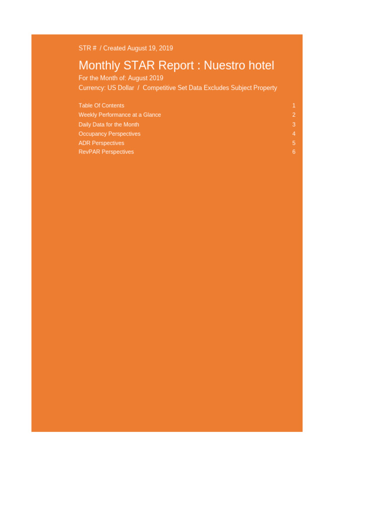 August 2019 STAR Report Overview | PDF | International Trade | Currency