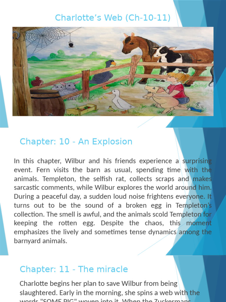 Charlotte's Web - CH 10, 11 | PDF