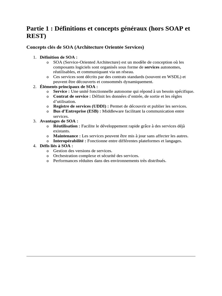 Introduction à l'Architecture SOA et Web Services | PDF | Architecture orientée services | XML