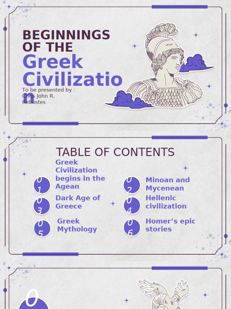 World His. (Beginings of Greek Civilization) | PDF | Mycenaean Greece ...