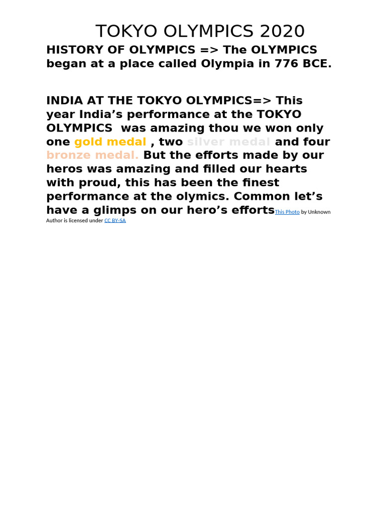 History of Olympics | PDF
