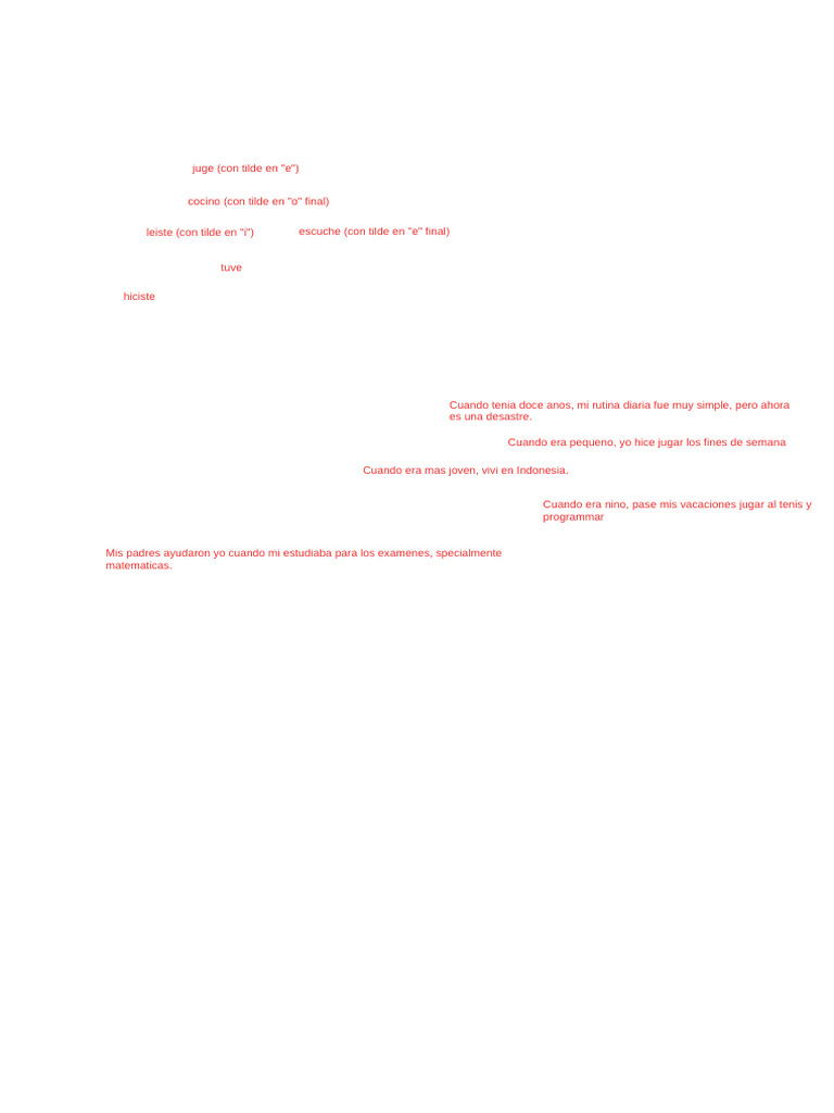 Preterito Imperfecto Solved - Darsh Agarwal | PDF