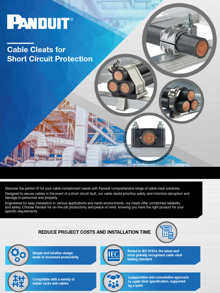 Cable Cleat Brochure | PDF | International Electrotechnical Commission