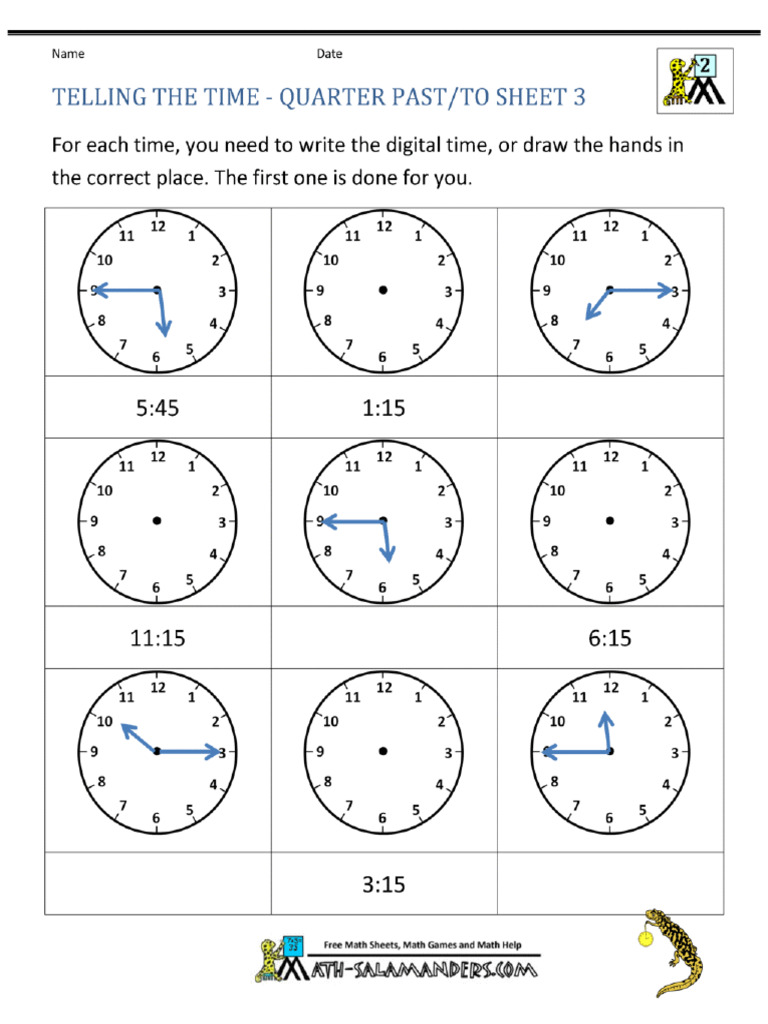 Analog Clocks | PDF