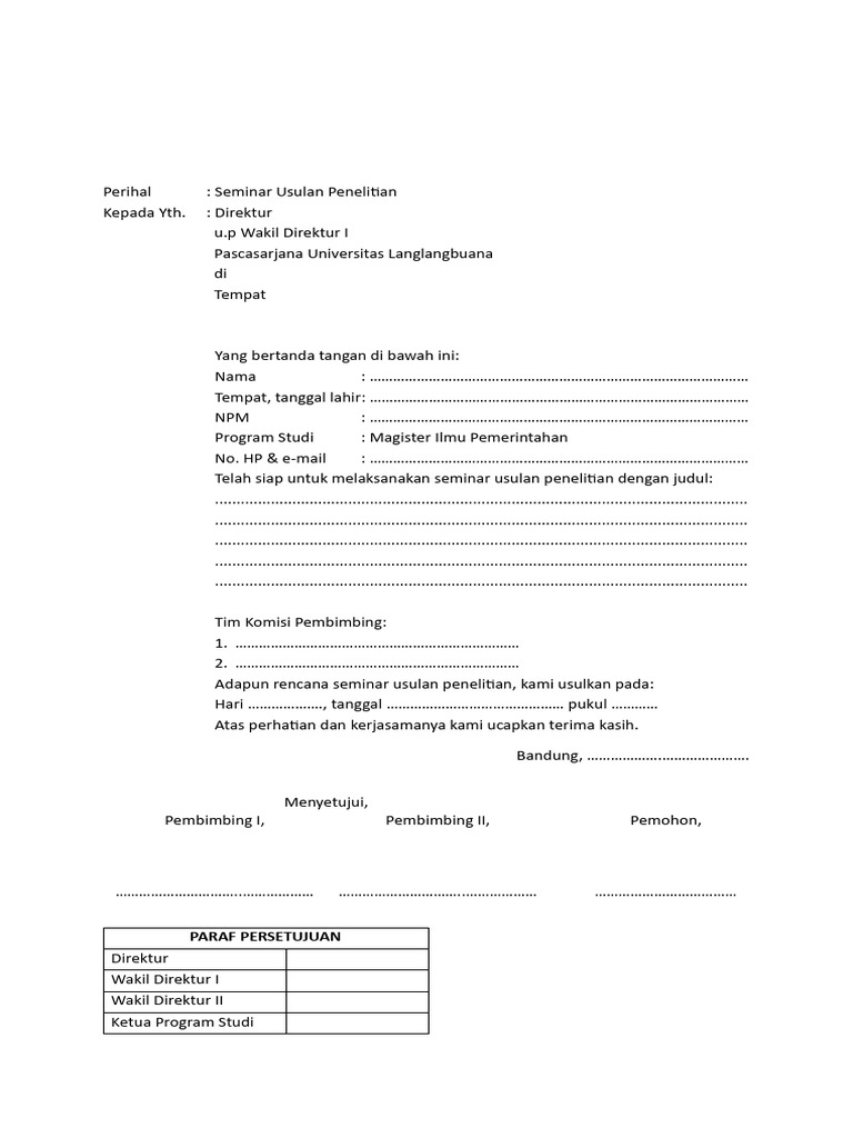 Formulir Pendaftaran Sup Mip | PDF