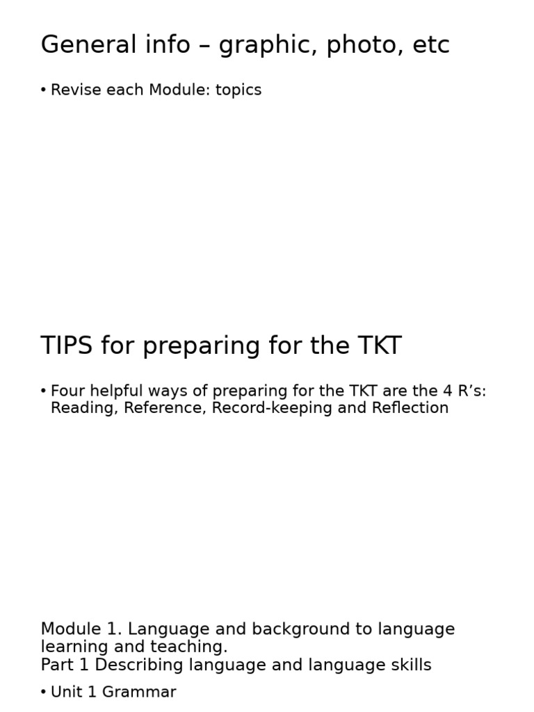 TKT 1st Presentation | PDF