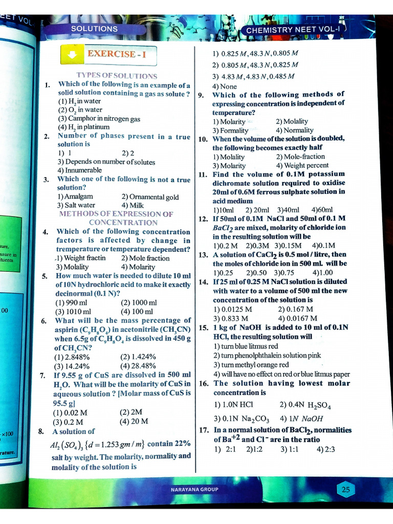 Solutions Excercise | PDF