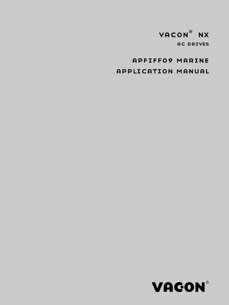 Vacon NXP Marine APFIFF09V242 Application Manual DPD01667B UK V00 | PDF | Electric Motor ...