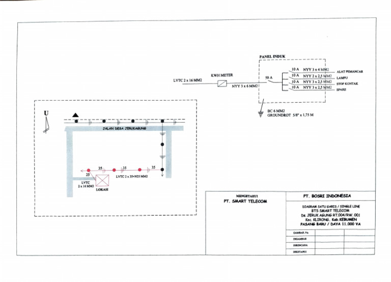 Contoh Single Line Diagram | PDF