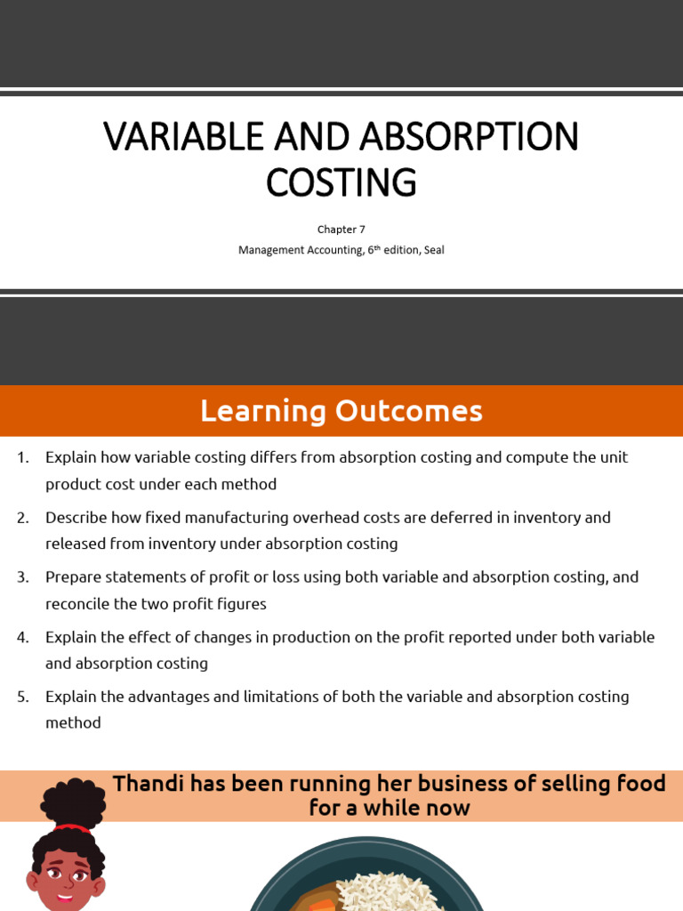 Unit 6 - Variable and Absorption Costing | PDF | Cost Of Goods Sold | Inventory