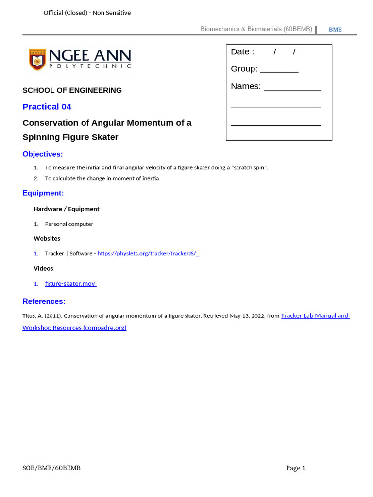 60BEMB P04 - Conservation of Angular Momentum of Aspinning Figure ...