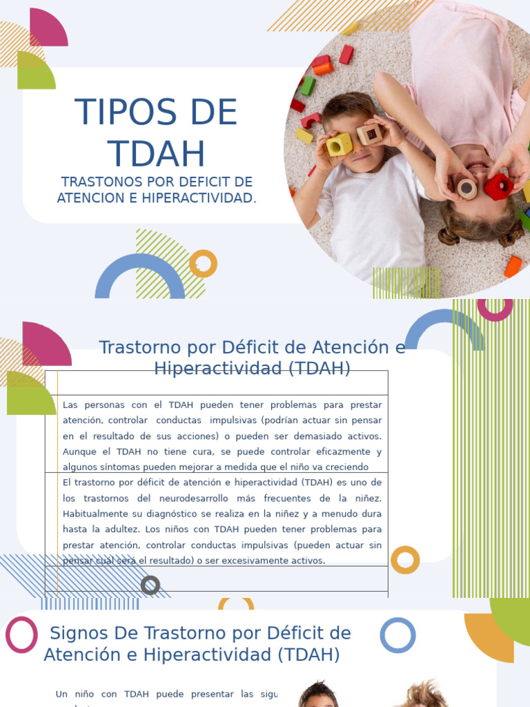 Tipos de Trastornos Por Tdah | PDF | Desorden hiperactivo y deficit de atencion | Ansiedad