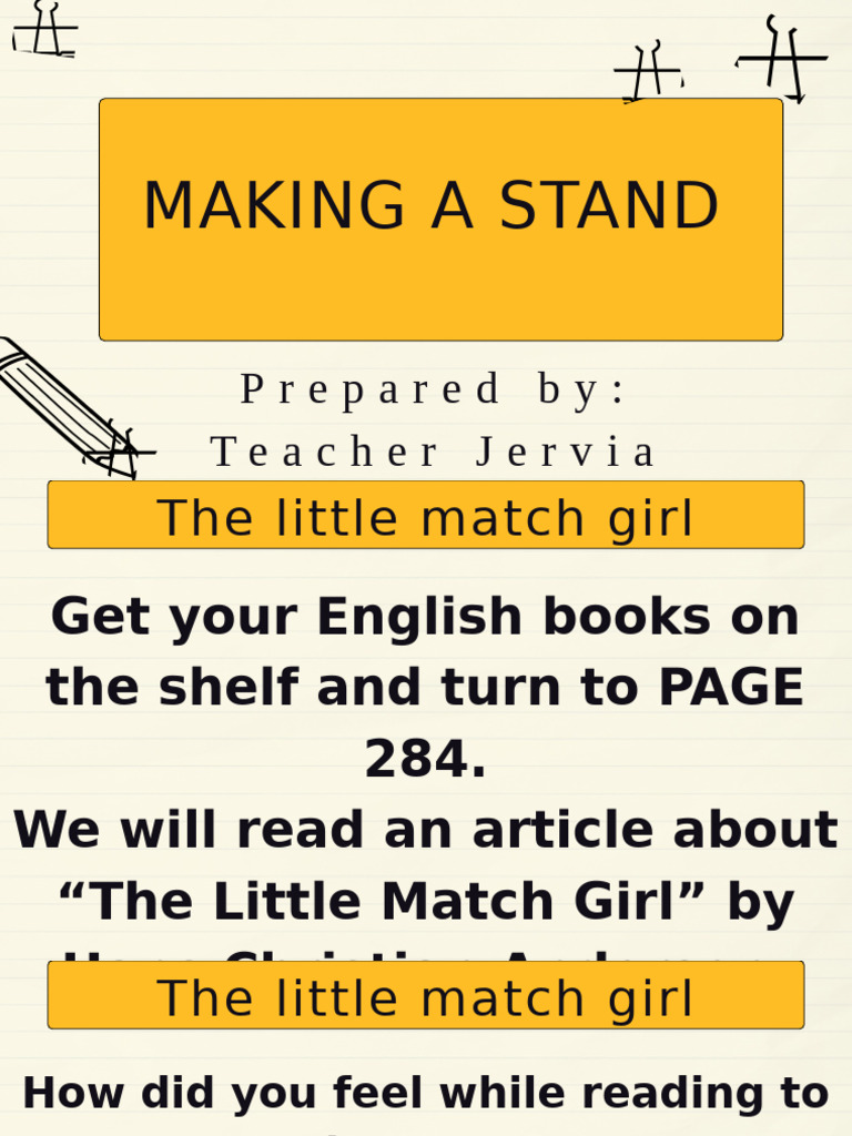 Making a Stand PPT | PDF