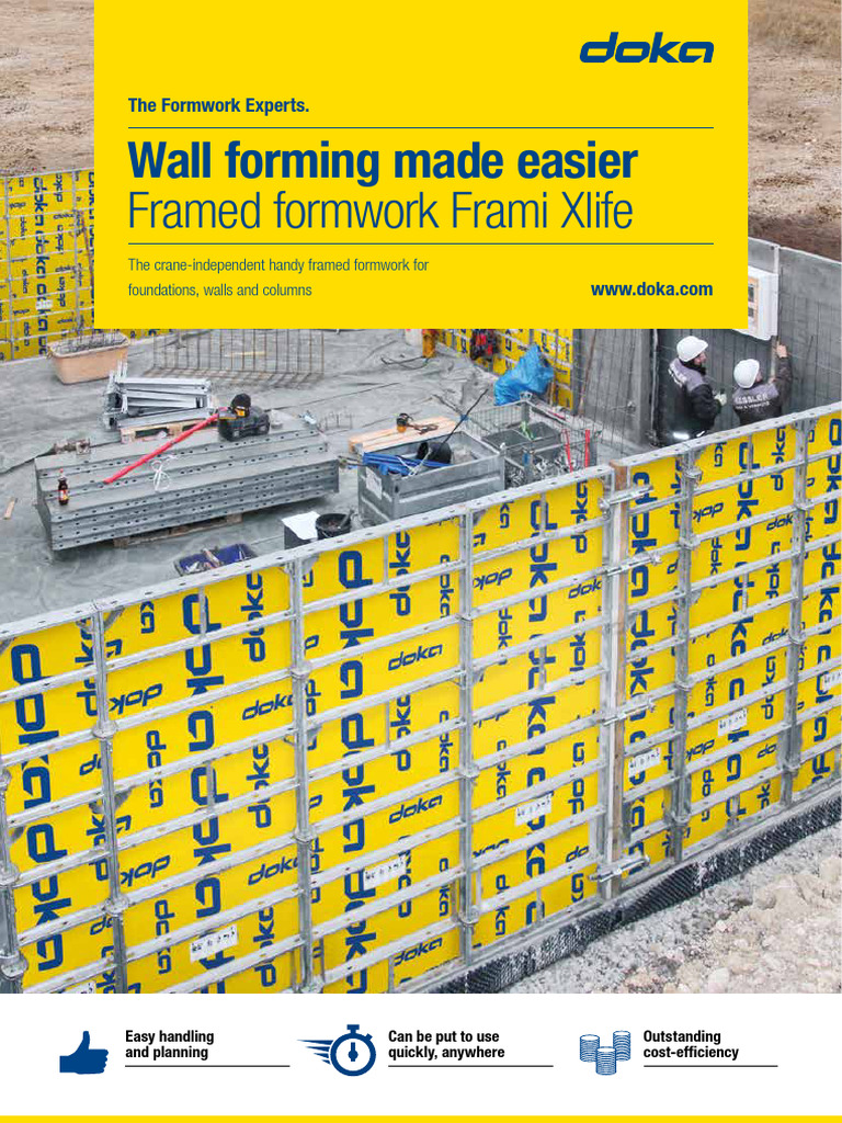 Frami Xlife: Lightweight Formwork System | PDF | Concrete | Mechanical ...