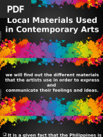 Local Materials in Philippine Arts | PDF | Textiles | Nature