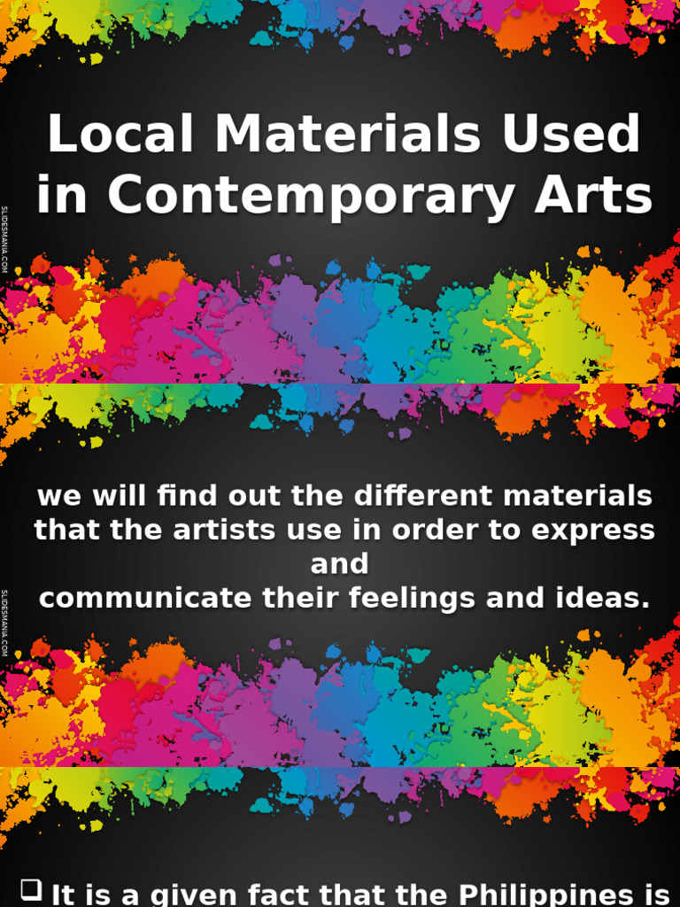 Local Materials in Philippine Arts | PDF
