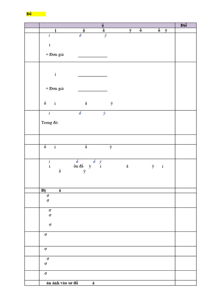 ĐÁP ÁN BÀI KTRA SỐ 4 | PDF