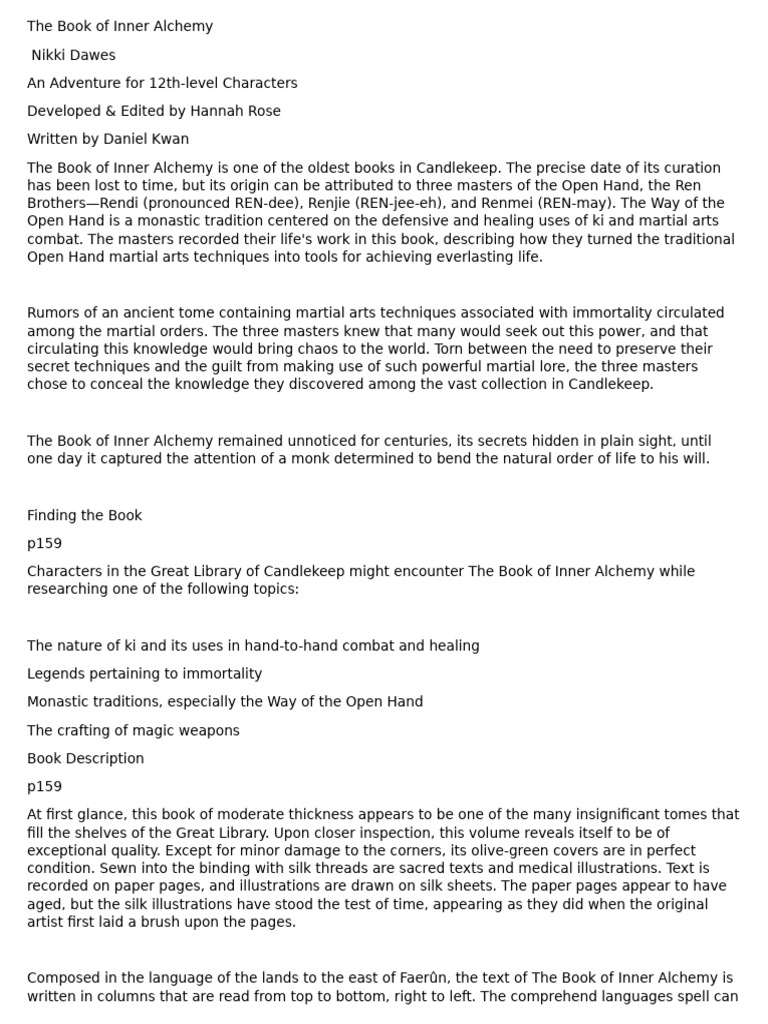 The Book of Inner Alchemy | PDF | Soul | Alchemy