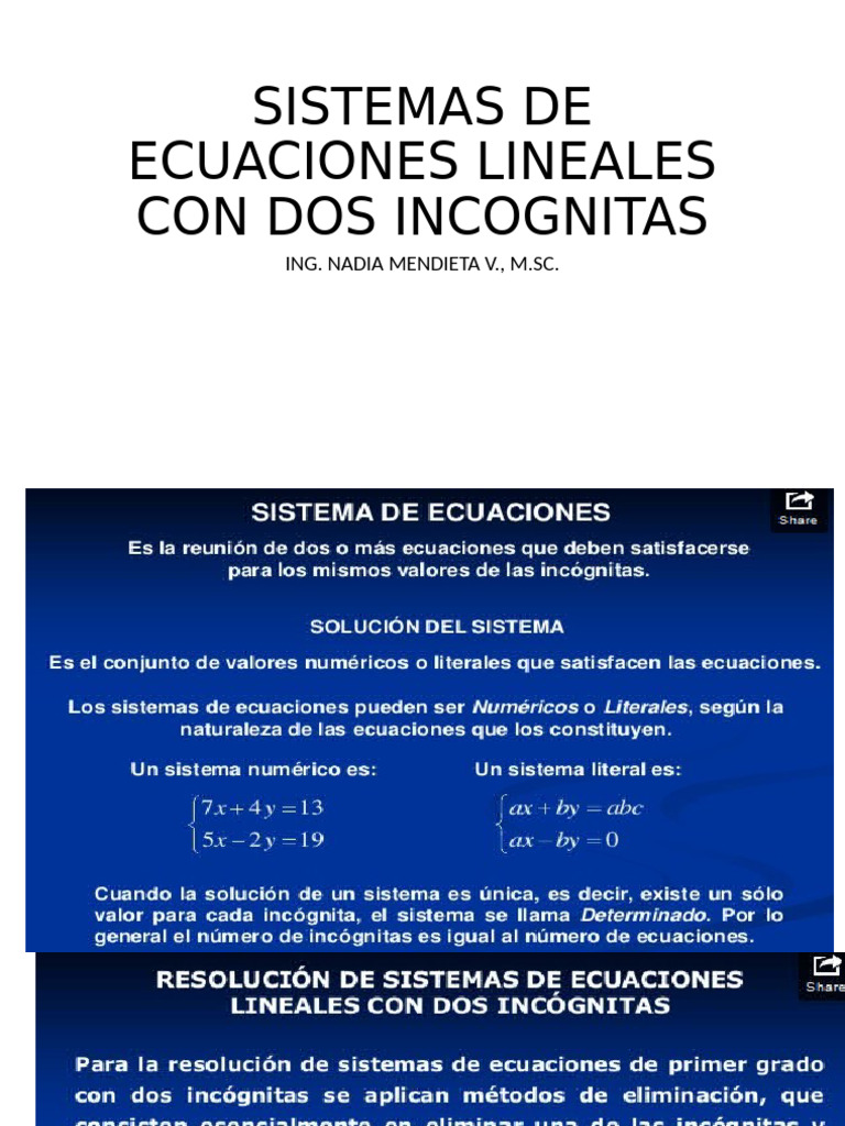 1.1 Introducción A Sistemas de Ecuaciones Lineales | PDF