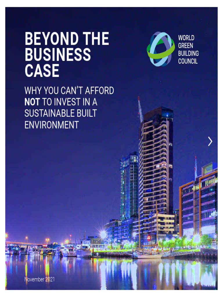 WorldGBC Beyond The Business Case | PDF | Climate Change | Sustainability