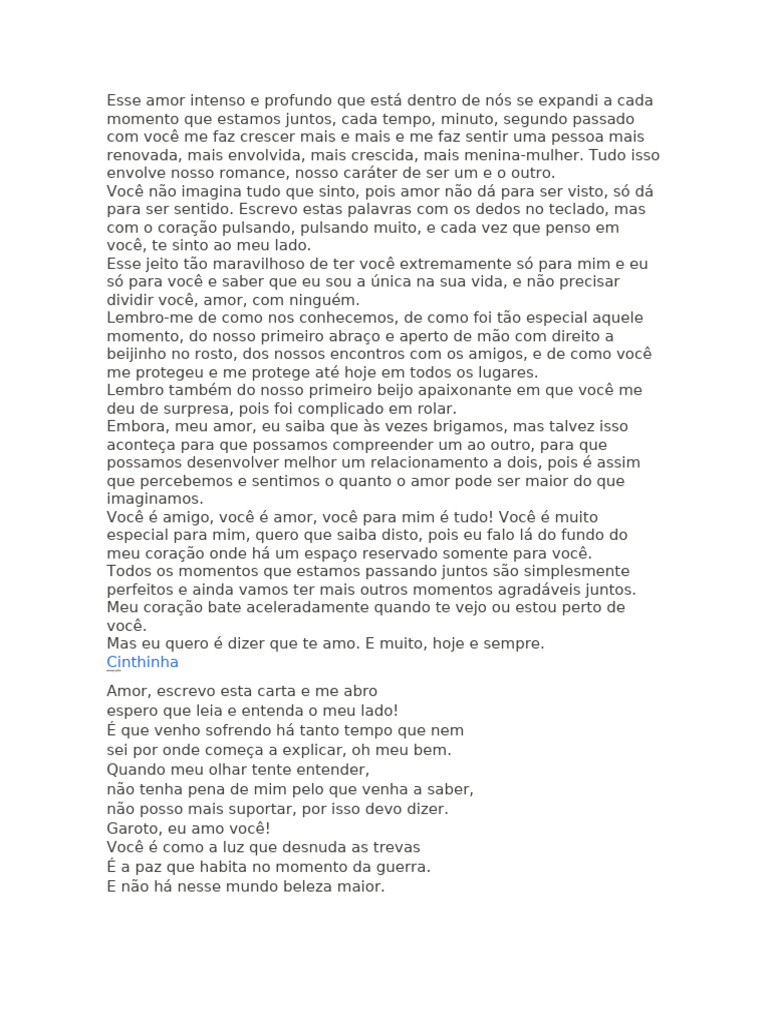 Esse Amor Intenso e Profundo Que Está Dentro de Nós Se Expandi A Cada ...