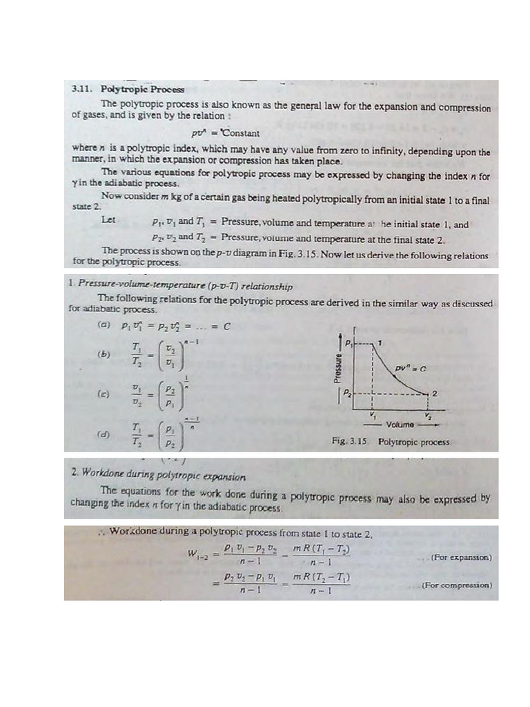 Polytrophic Process and Simple Numericals | PDF
