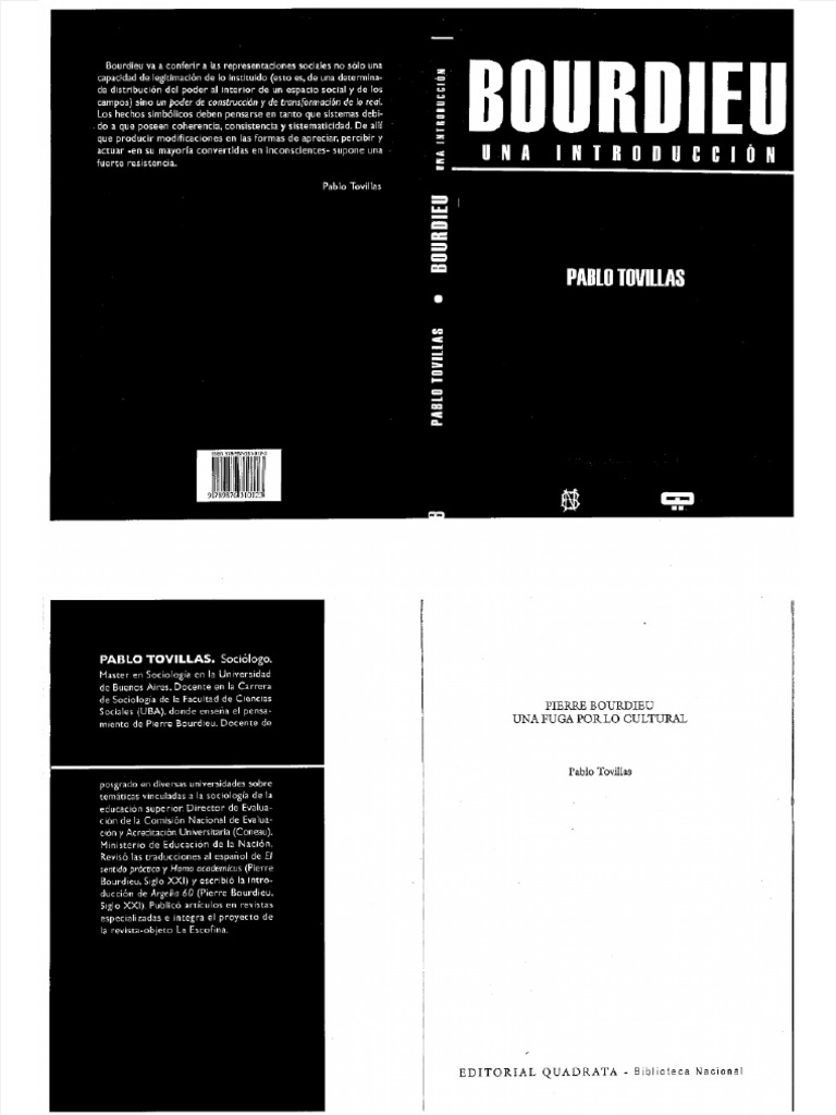 Vdocuments - MX Tovillas Bourdieu Una Introduccion 55ab57f2c9496 | PDF