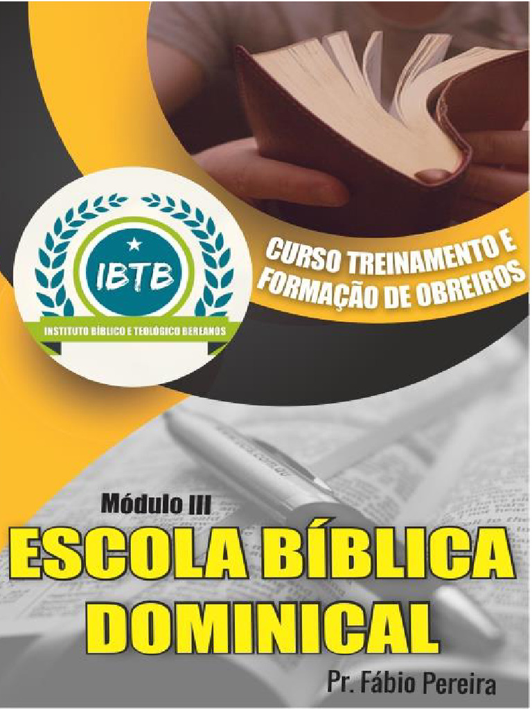 Modulo 3 - Escola Biblica Dominical | PDF | Escola dominical | Escolas