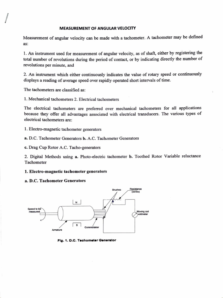 Toothed Rotor Tachometer Overview | PDF | Electric Generator | Inductor