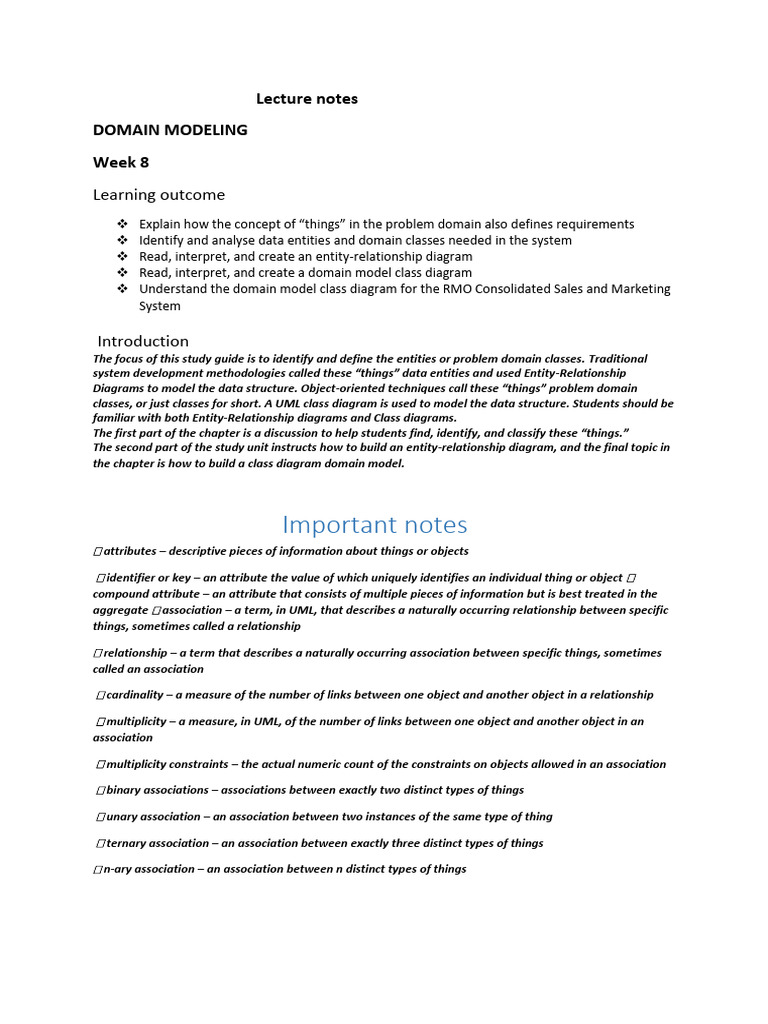 Week8 Unit4 Notes KFL | PDF | Conceptual Model | Class (Computer ... Week8 Unit4 Notes KFL | PDF | Conceptual Model | Class (Computer ...