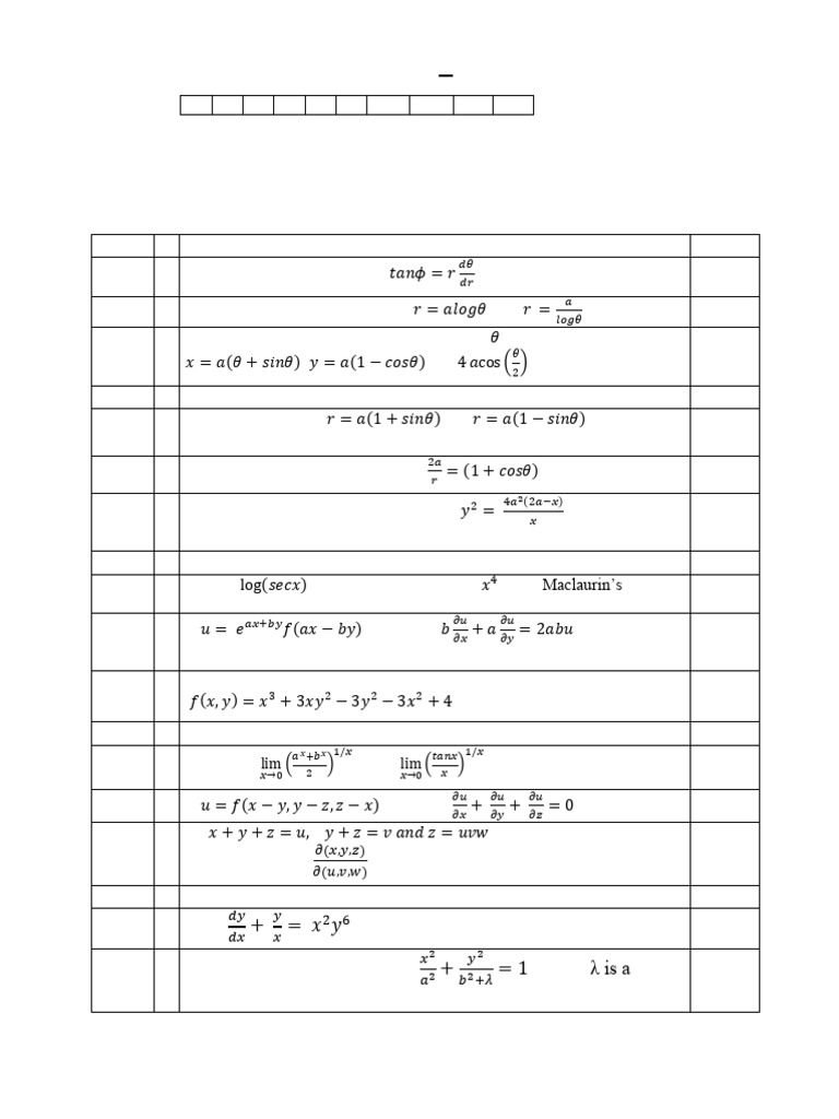 BMATS101 - Model QP (Set-1) Solution | PDF | Applied Mathematics ...