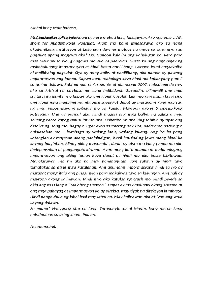 Mahal Kong Mambabasa | PDF
