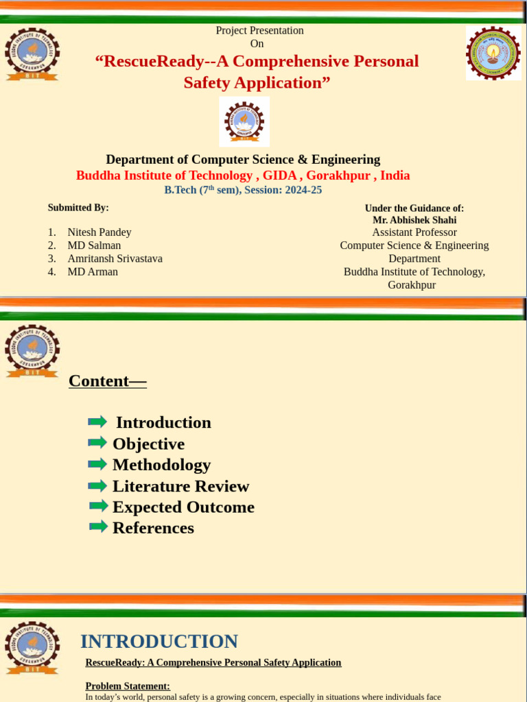 Project PPT Presentation Template | PDF | Mobile App | Databases