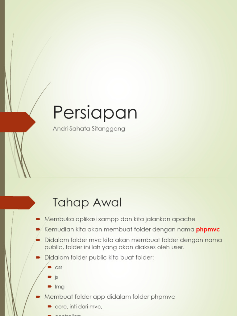 1-Membuat Aplikasi MVC Dengan PHP Lanjutan | PDF