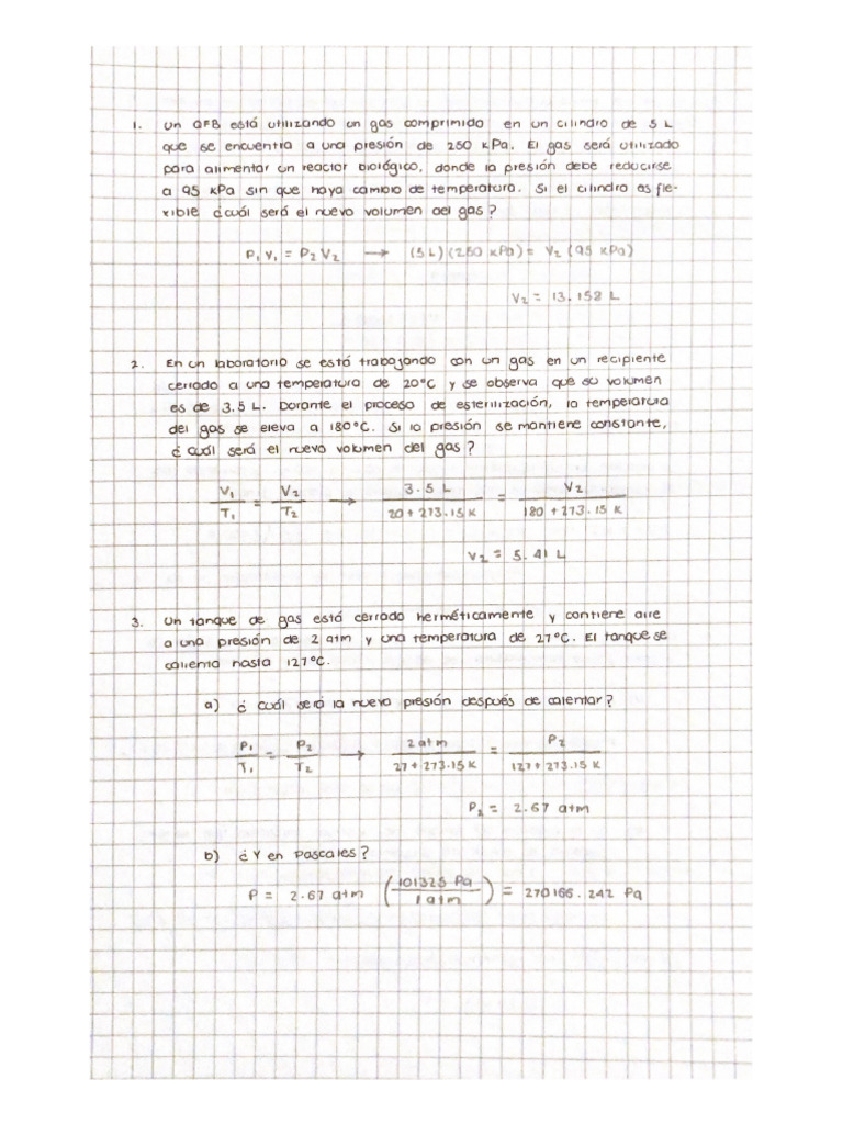 Problemario Termodinámica | PDF