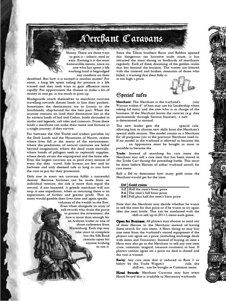 12 Merchant Caravans | PDF | Shield | Magician (Fantasy)