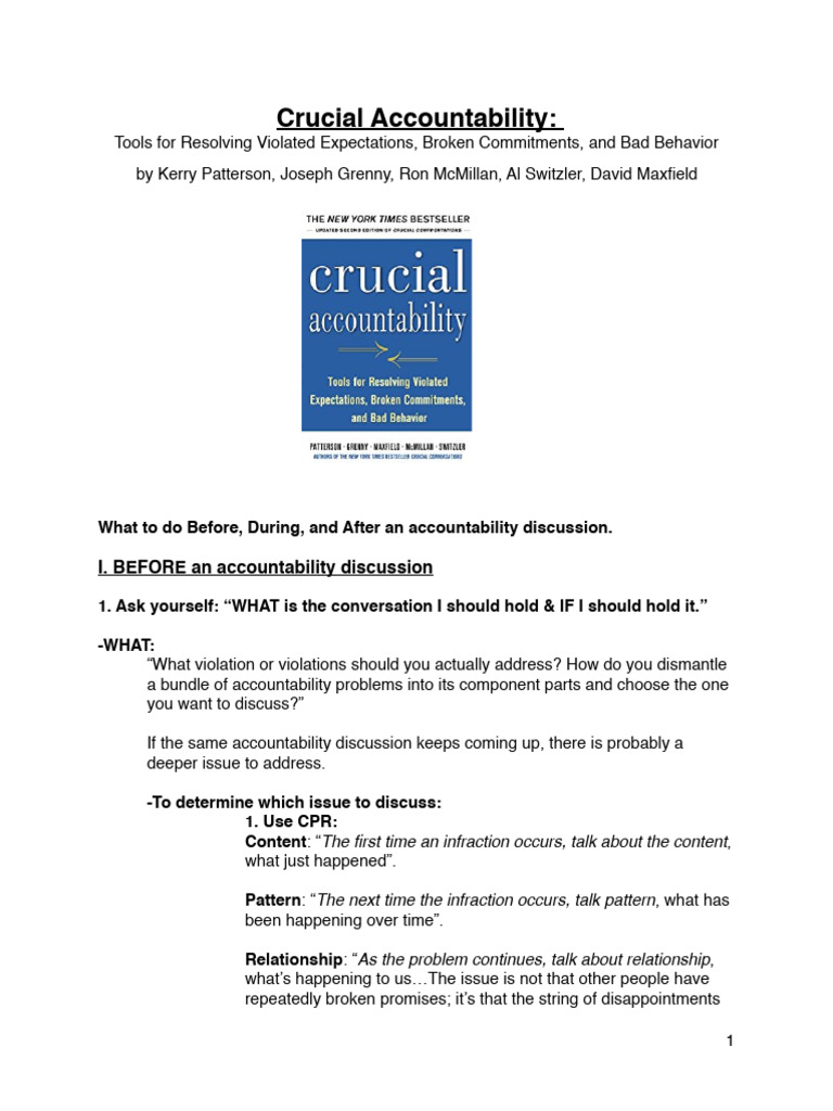 Crucial Accountability Summary | PDF | Motivation | Motivational