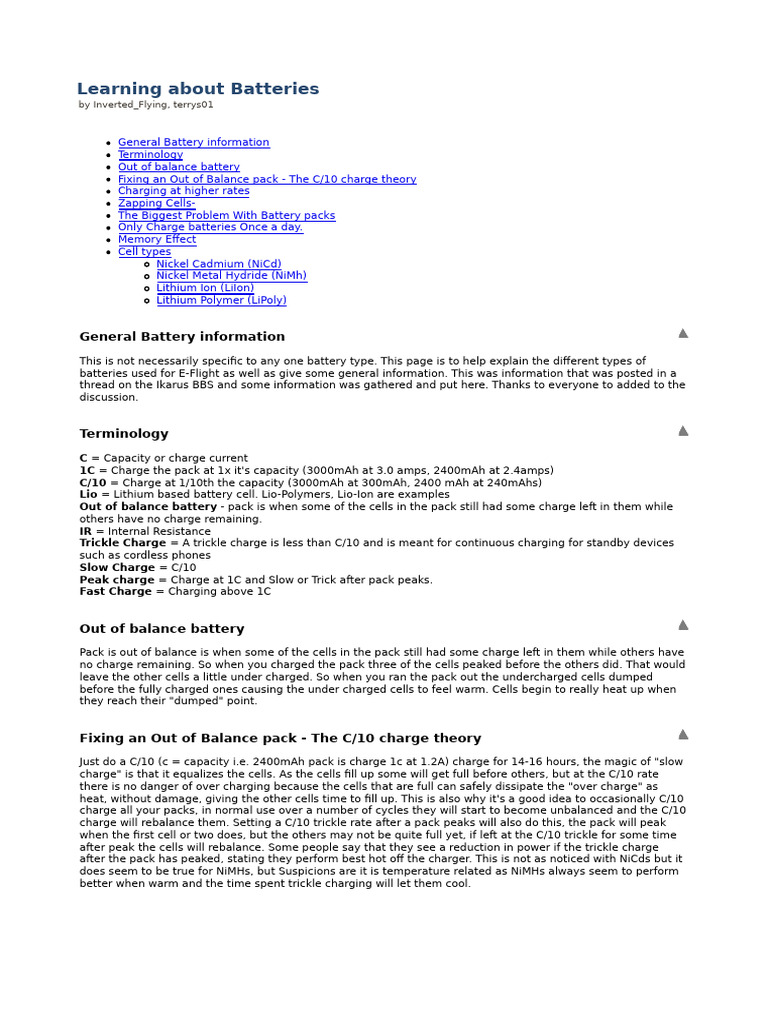 Learning about Batteries | PDF | Lithium Ion Battery | Battery Charger