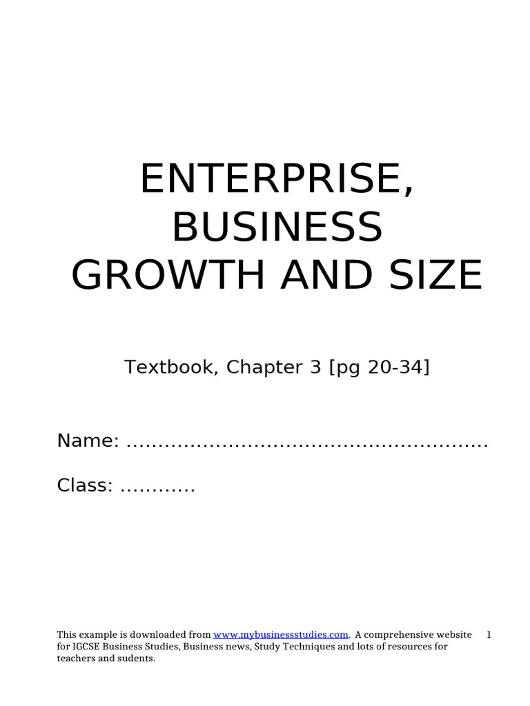 EnterpriseBusinessGrowthandSize Encrypted | PDF | Entrepreneurship ...