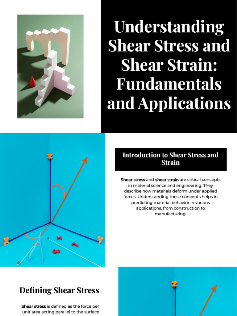 Slidesgo Understanding Shear Stress and Shear Strain Fundamentals and ...