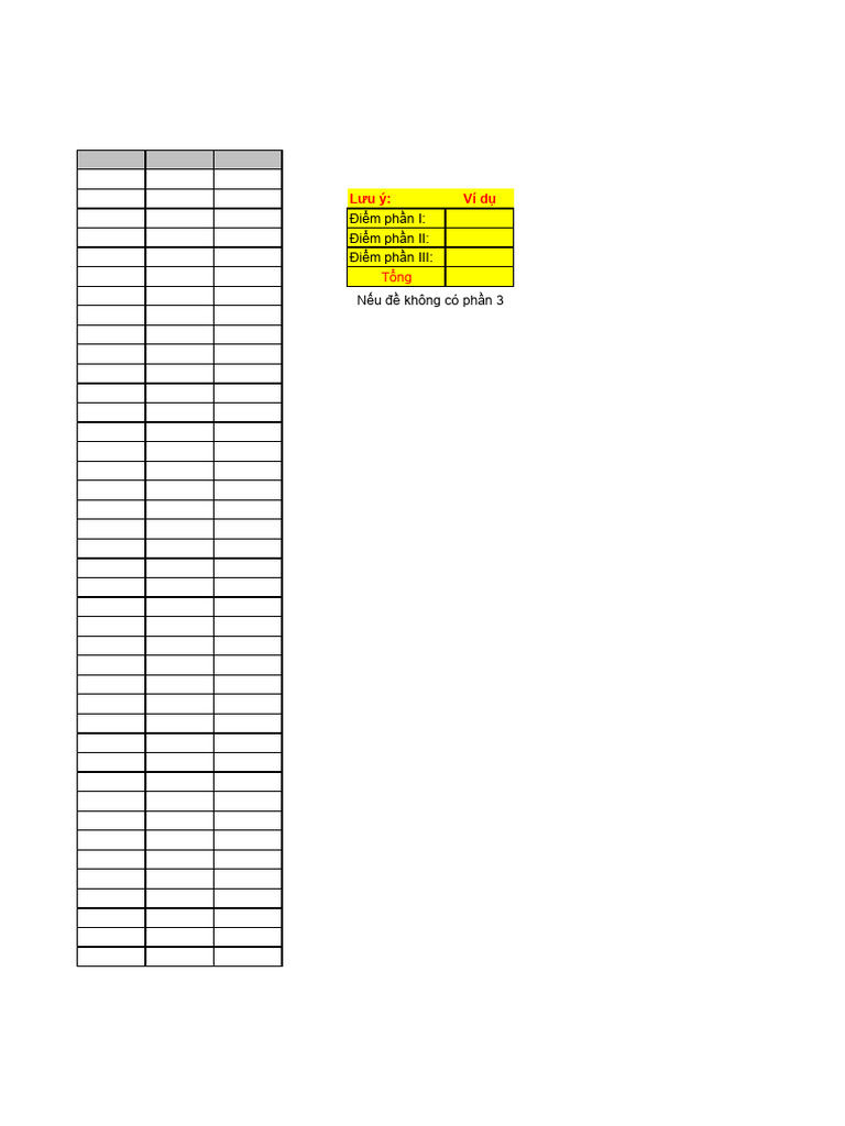 Đáp Án Ktra Theo Mẫu HK1 K10 Nam 2025 | PDF