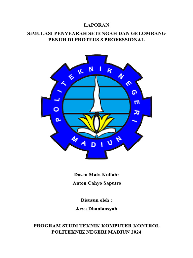 Simulasi Penyearah di Proteus | PDF