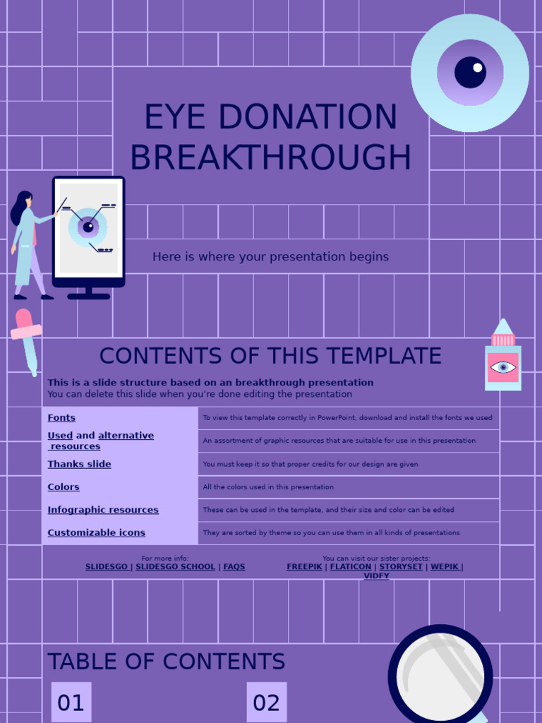 Eye Donation Breakthrough by Slidesgo | PDF | Planets | Planets In ...