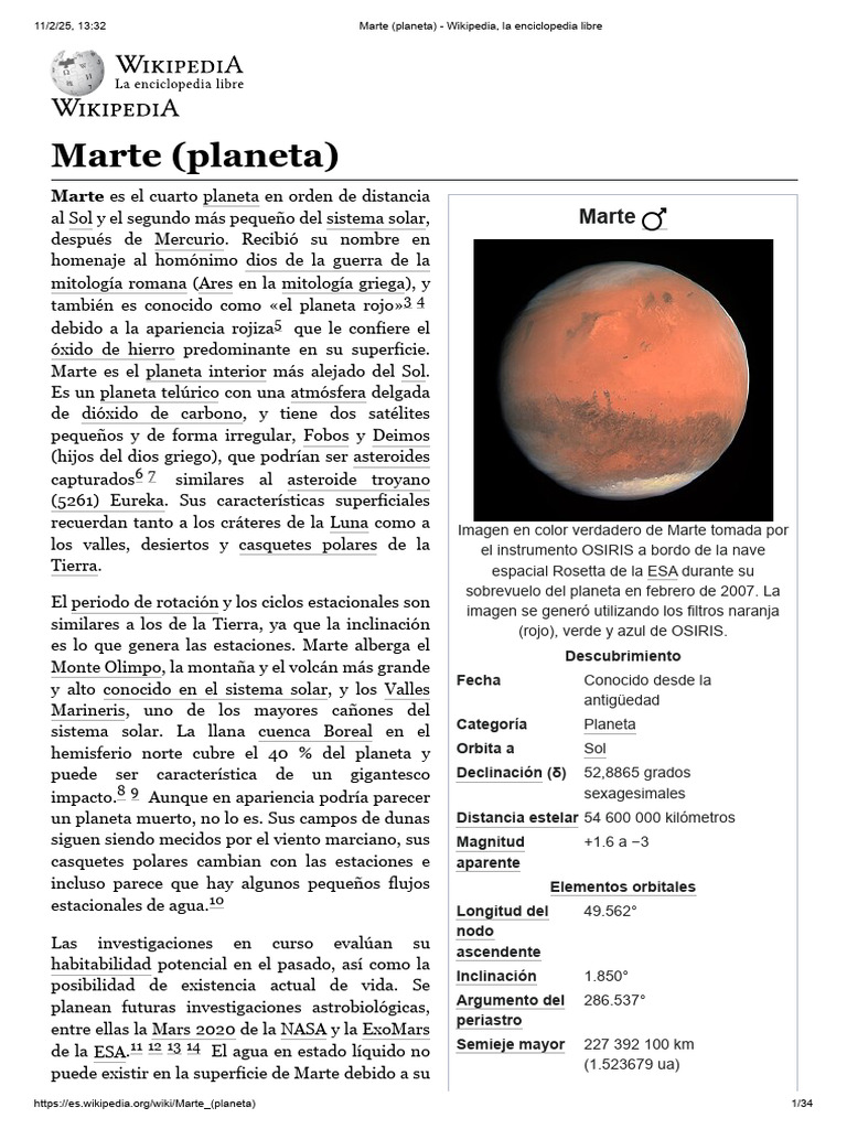 Marte | PDF | Marte | Atmósfera