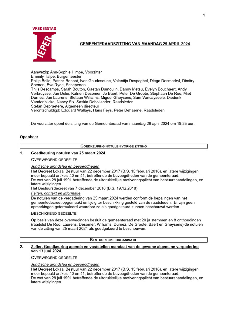 GR Notule April | PDF